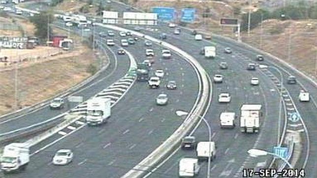 Mas de 15 kilómetros de retenciones en la M-40 a causa de un accidente