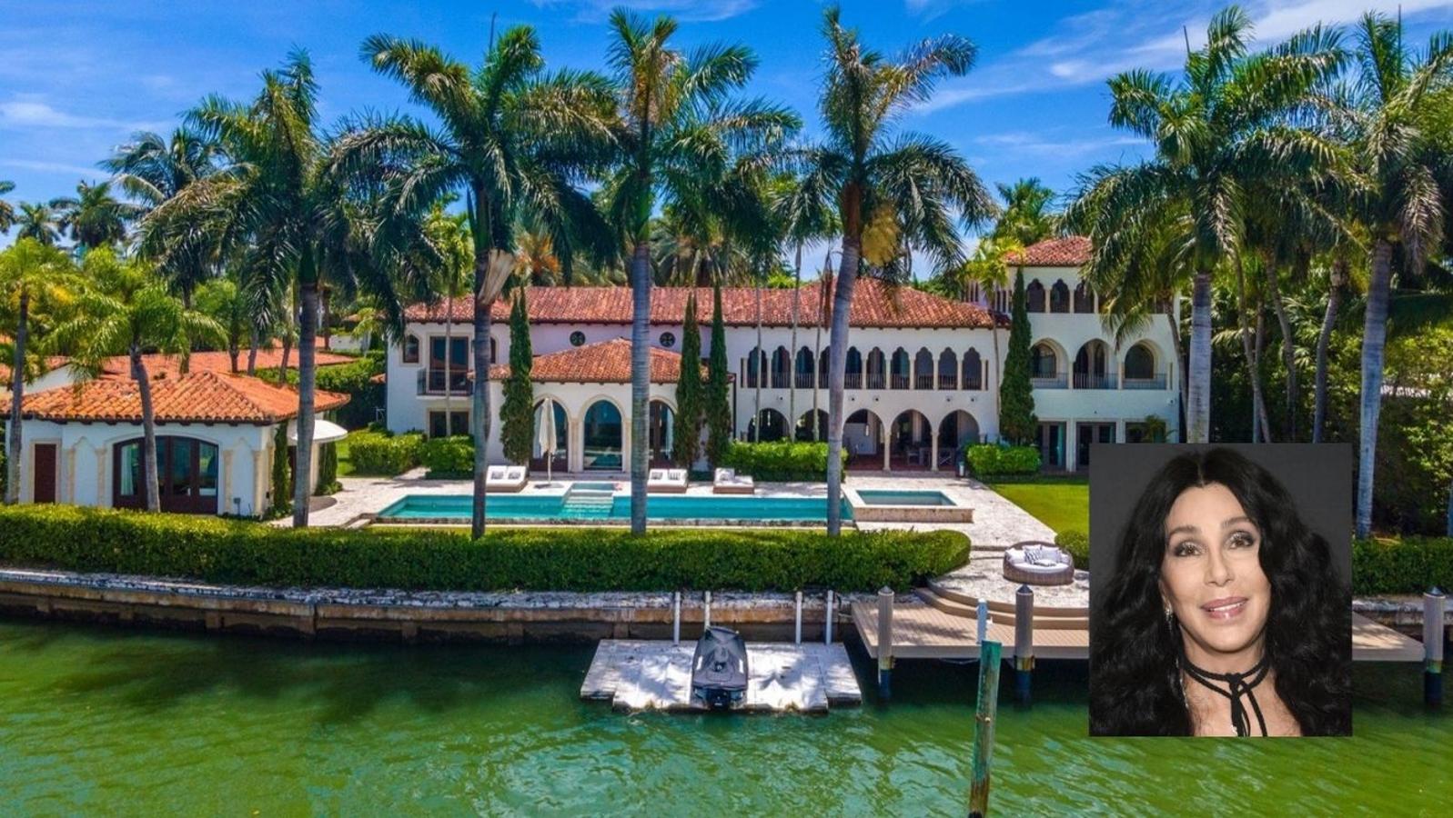 Nos colamos en la imponente mansión de Cher en Miami