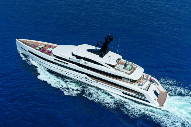 RIO, un yate de lujo de 62 metros de eslora creado a medida por CRN