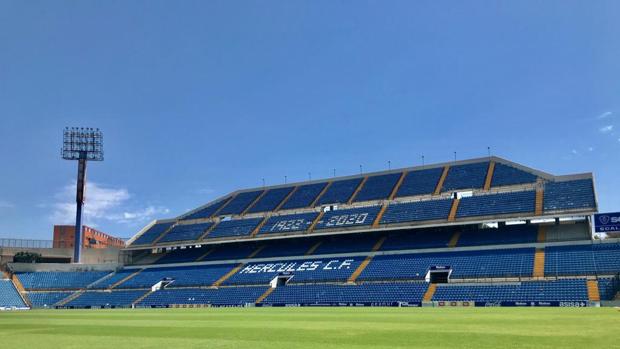 El Hércules, paralizado desde hace cuatro meses