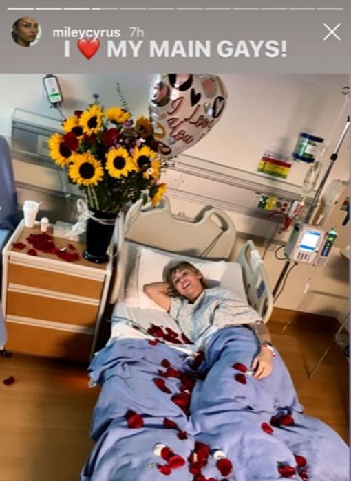 Miley Cyrus, ingresada en un hospital