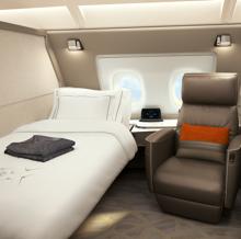 Camas en los aviones: así son las nuevas suites donde dormir en pareja