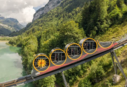 Estos funiculares son impresionantes, pero el más bonito está en España